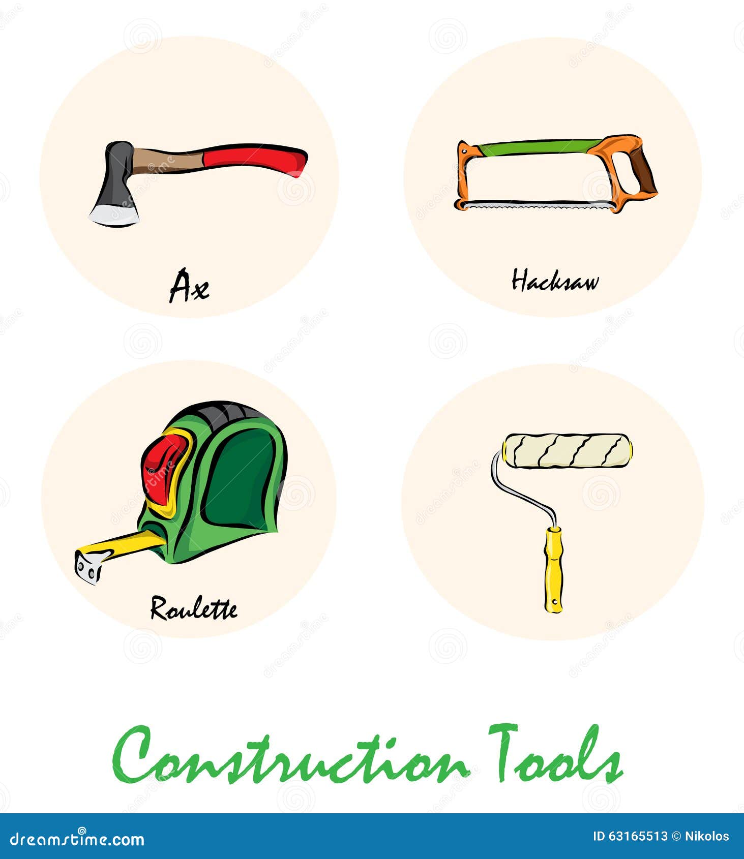 Illustration of Construction ToolsÂŒ Stock Vector - Illustration of ...