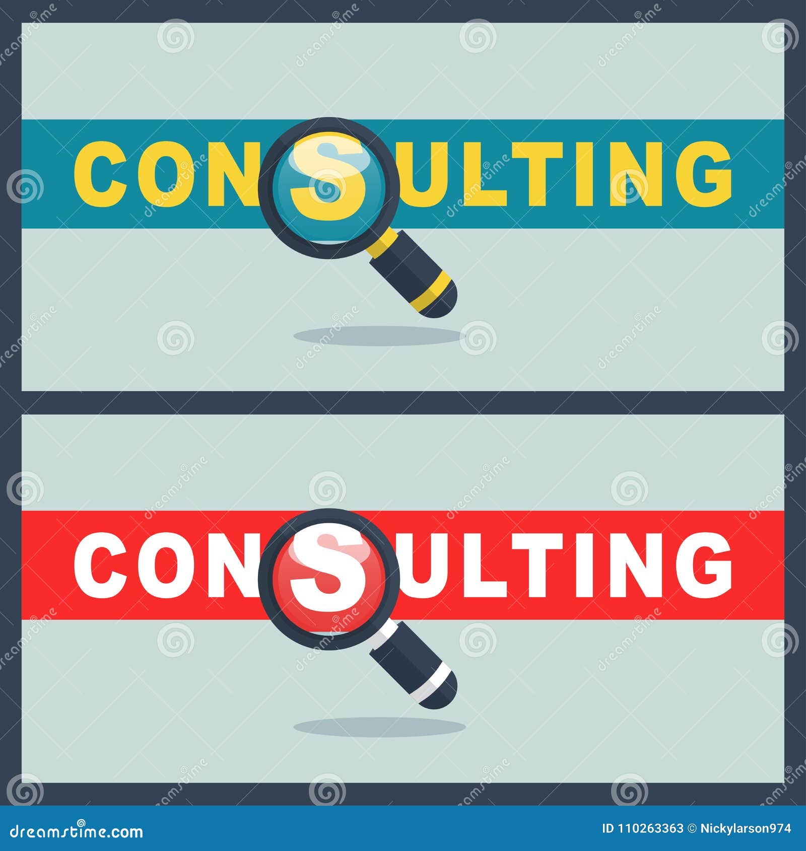 Consulting Word with Magnifier Concept Stock Vector - Illustration of ... Consulting Word with Magnifier Concept Stock Vector - Illustration of ...
