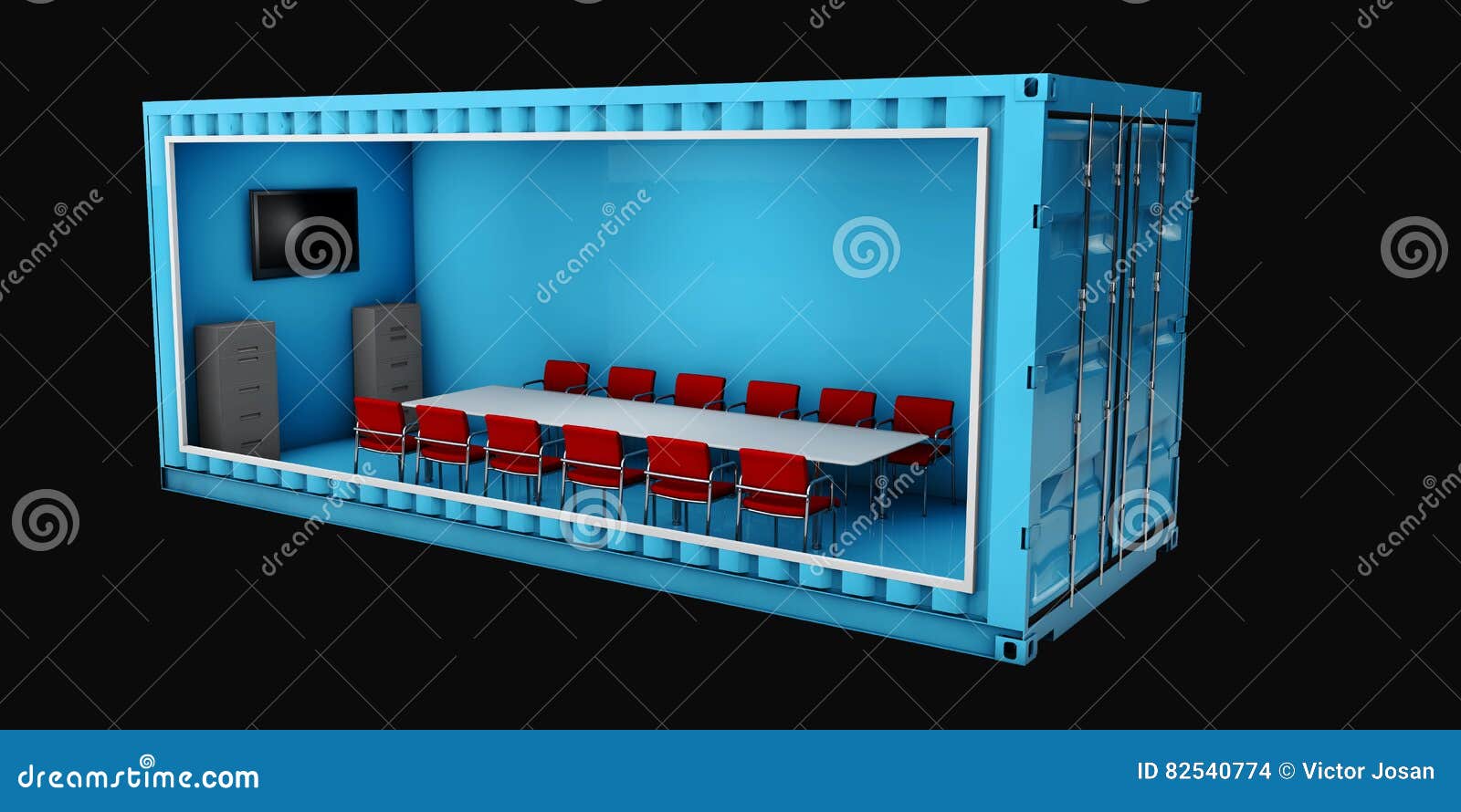 Illustration of Container Office. Reuse for Building . Stock ...