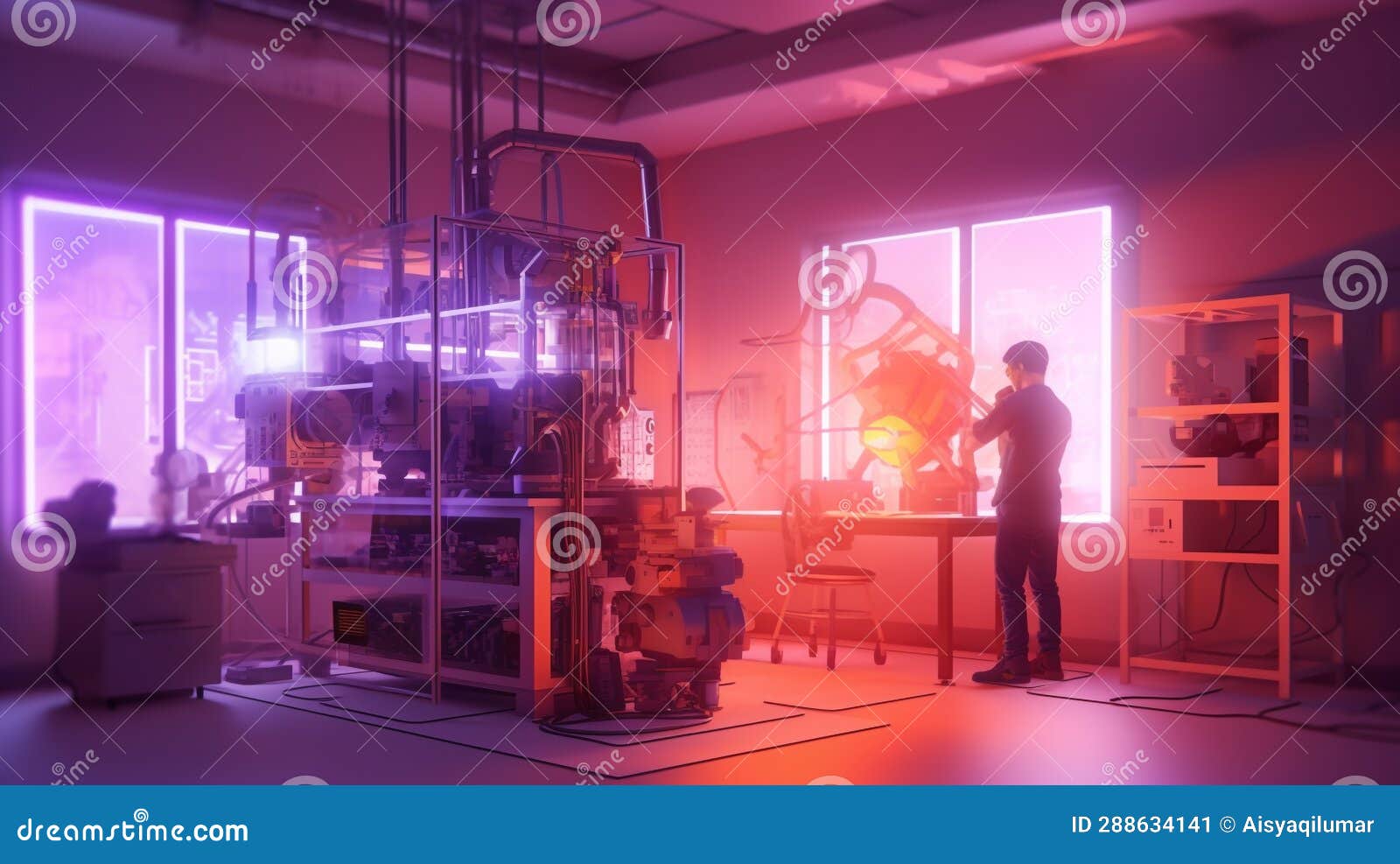 Illustration of a Contemporary Mechanical Testing Laboratory with a ...