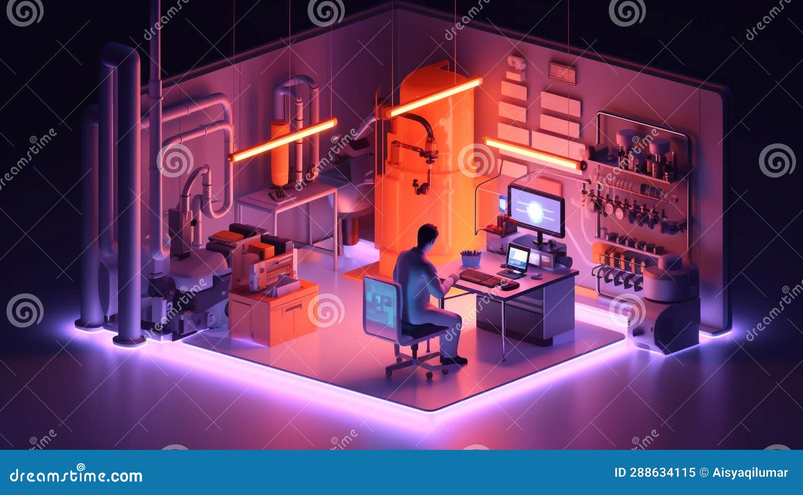 Illustration of a Contemporary Mechanical Testing Laboratory with a ...