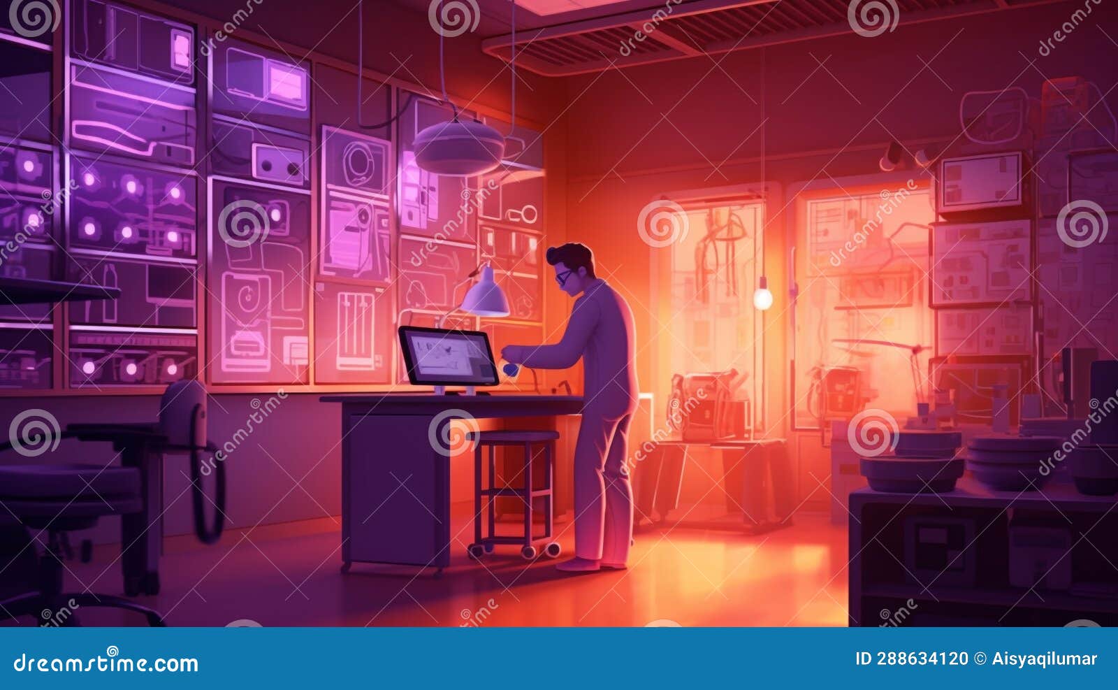 Illustration of a Contemporary Mechanical Testing Laboratory with a ...