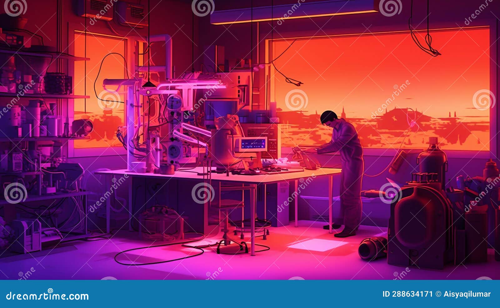 Illustration of a Contemporary Mechanical Testing Laboratory with a ...