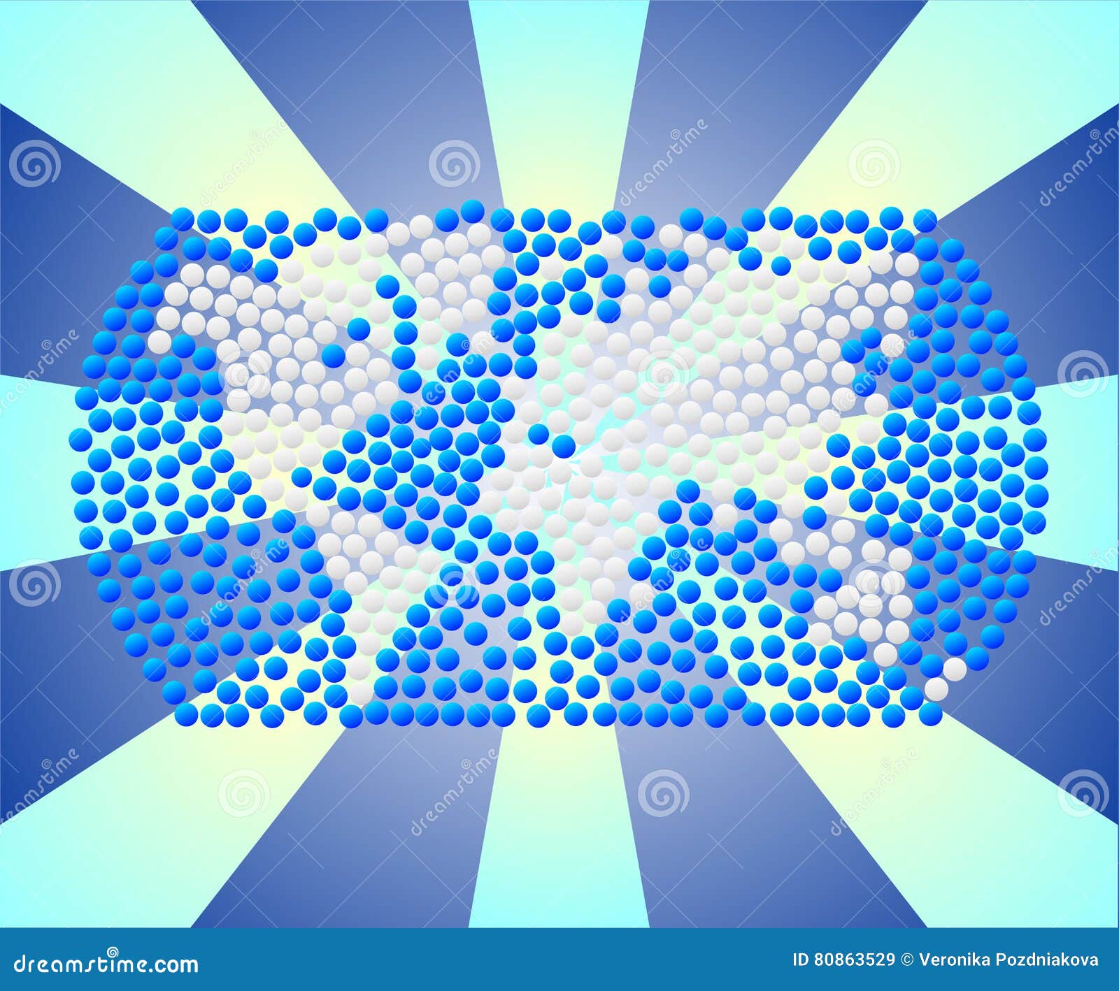 Continents, Oceans On Map Of World. Our Planet. Cartoon Vector ...