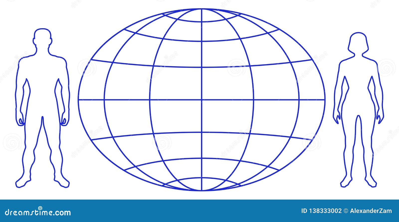 Globe and people stock vector. Illustration of earth - 138333002