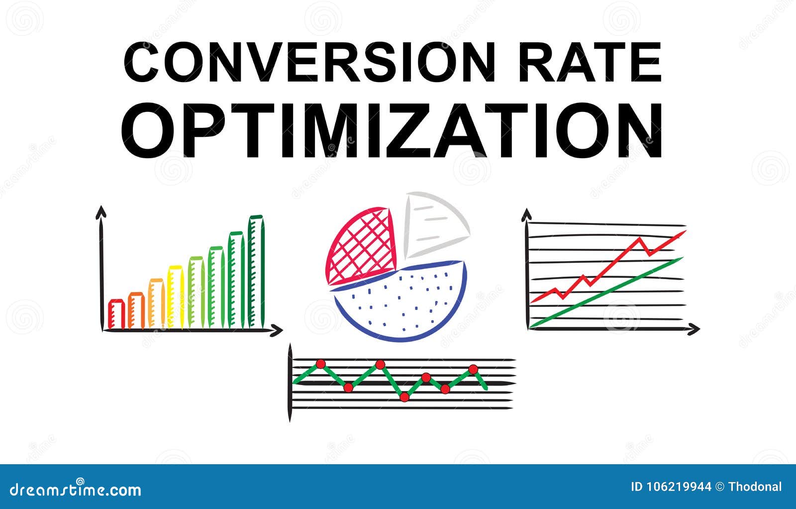 Concept of Conversion Rate Optimization Stock Illustration - Illustration of position, search ...