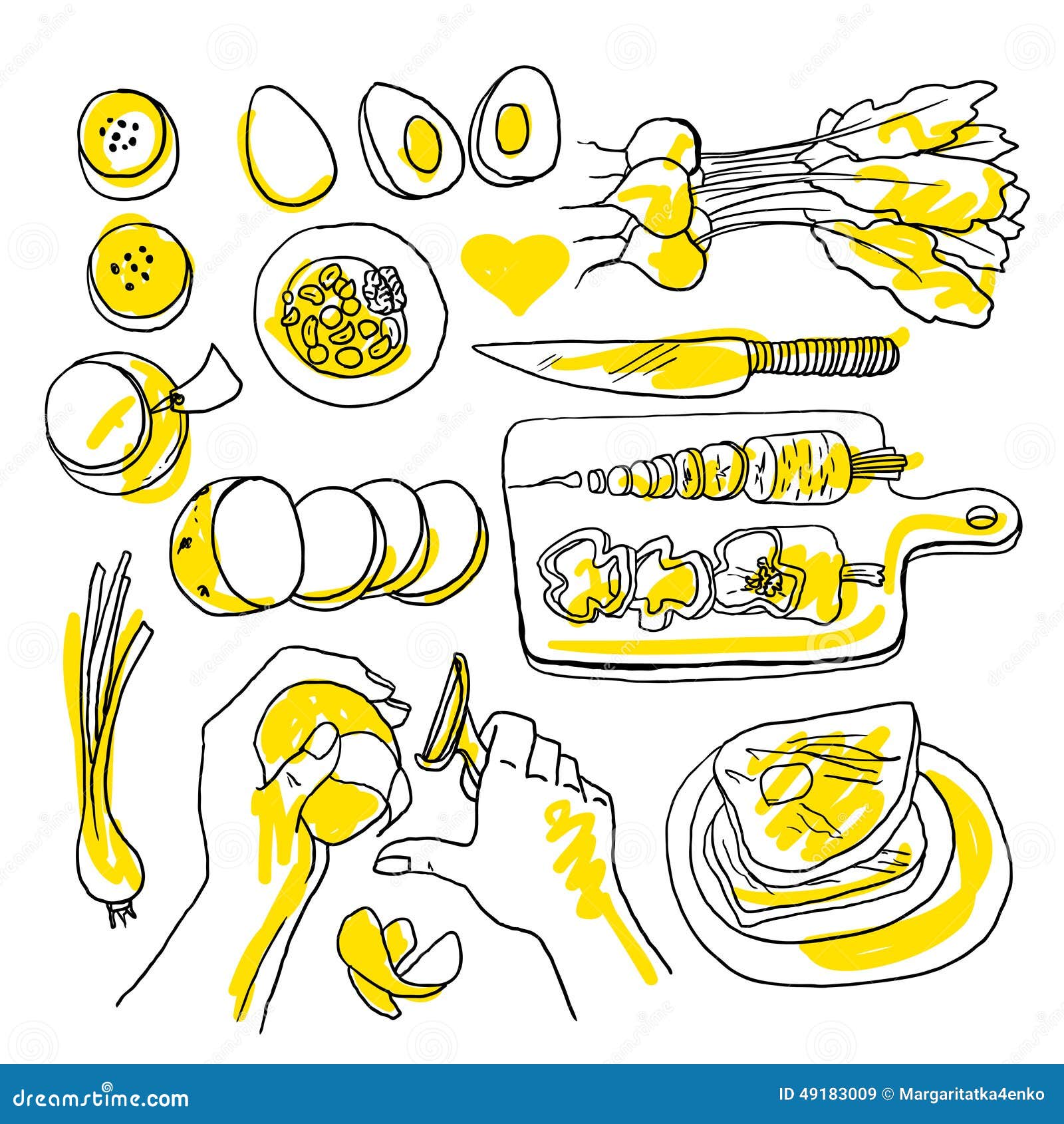 Illustration of cooking stock vector. Illustration of cauliflower ...