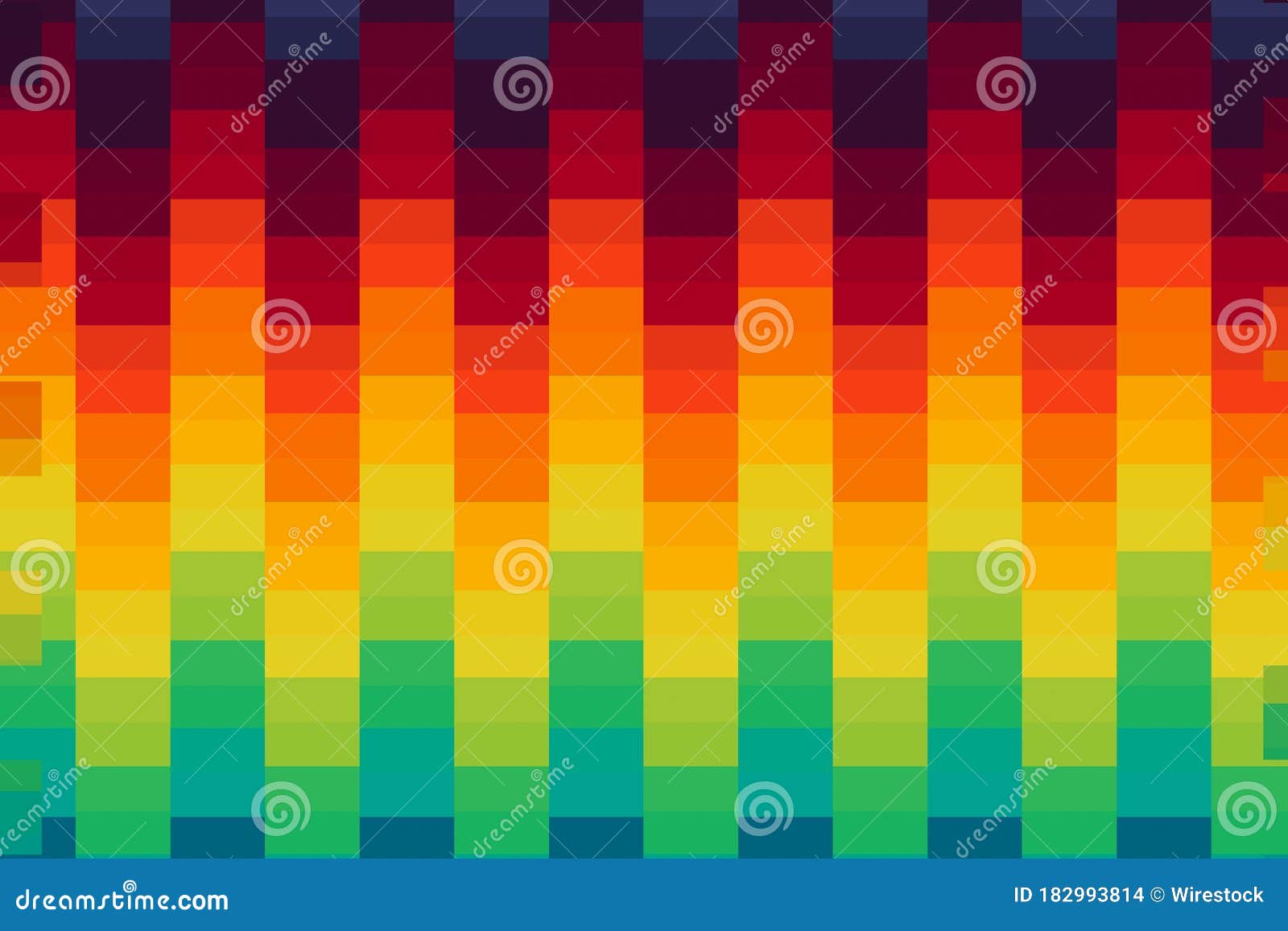 Illustration of a Cool Rainbow Square Pattern - Perfect for Wallpapers ...