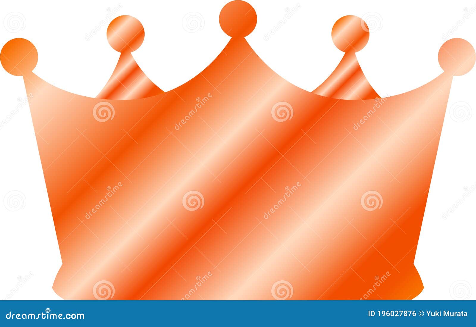 Illustration of Copper Crown Stock Vector - Illustration of royal ...
