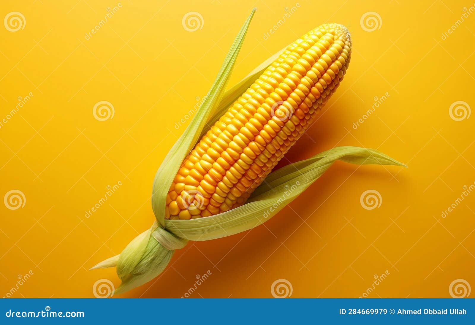 An Illustration of a Corn with a Minimalist Style, Generative Ai Stock ...