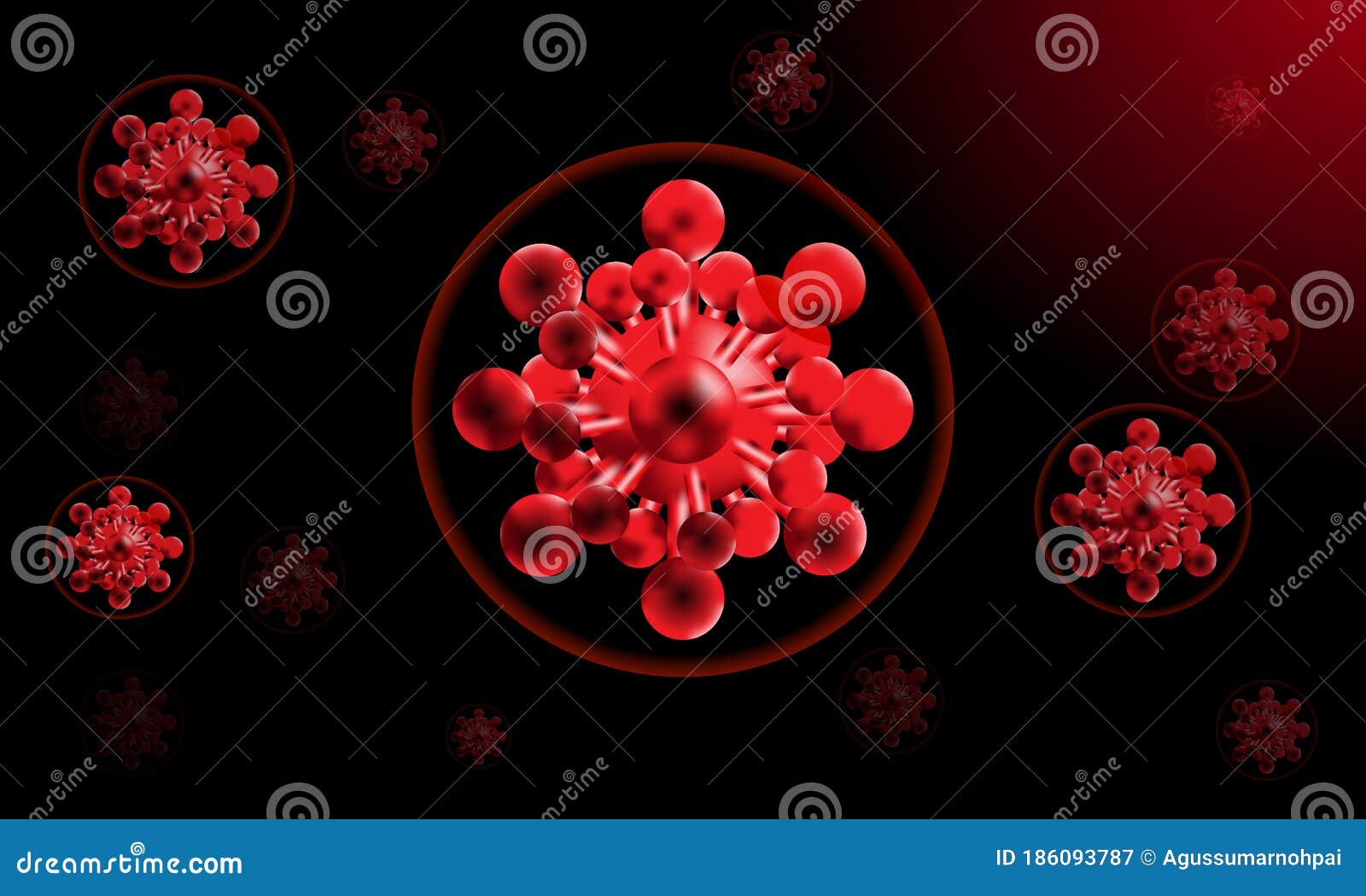 Background Illustration of Corona.covid-19 Virus Stock Vector ...