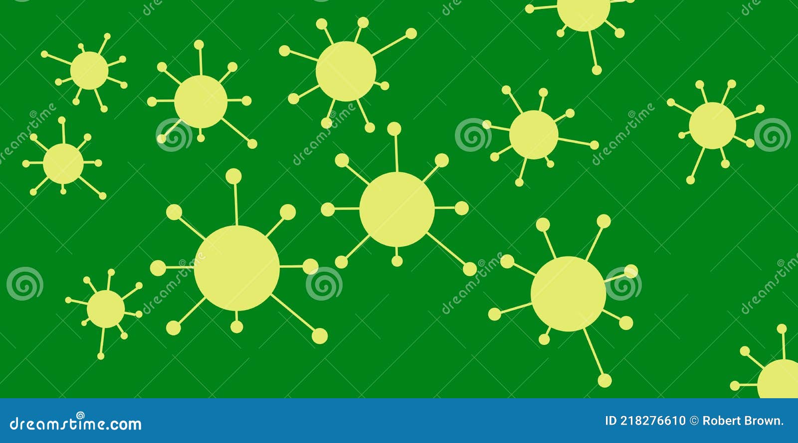 Illustration of Corona Virus Wallpaper or Background Banner Stock ...