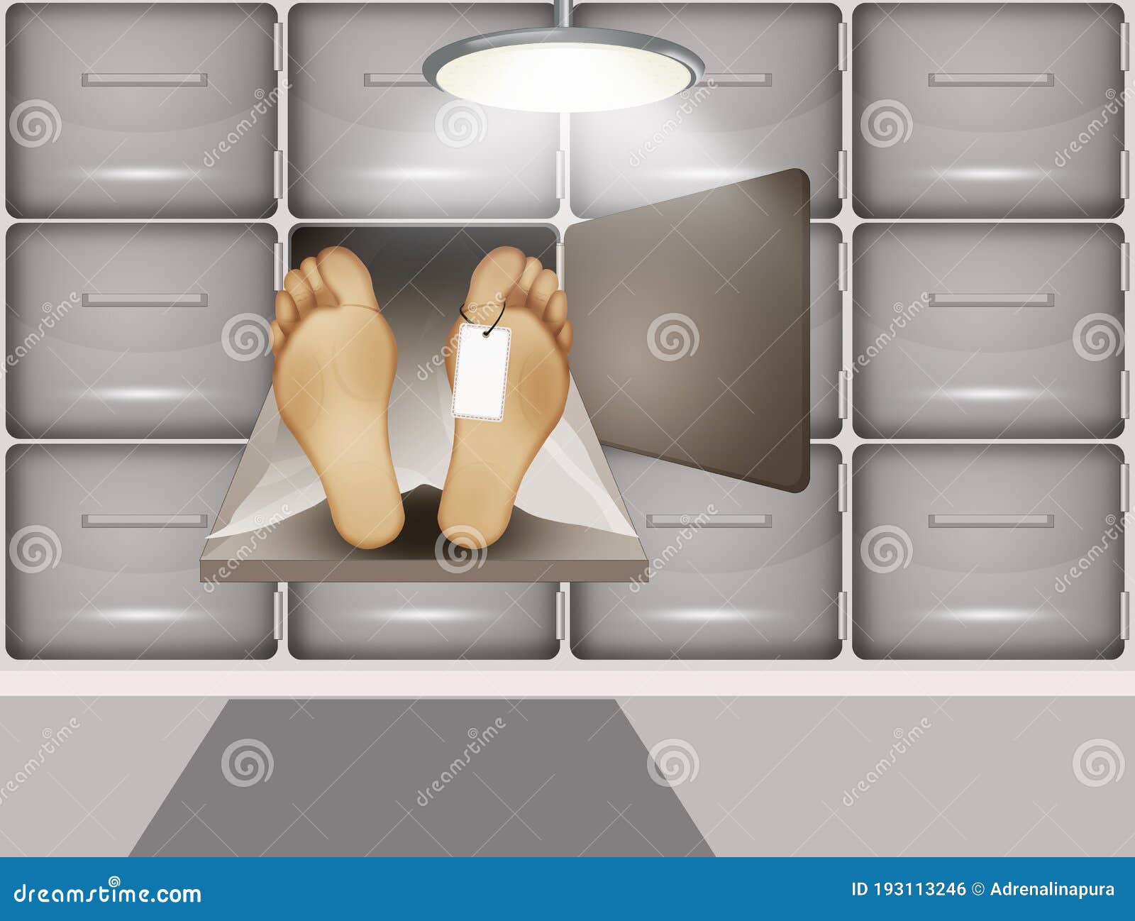 Coroner Morgue Room Cartoon Vector | CartoonDealer.com #69936623