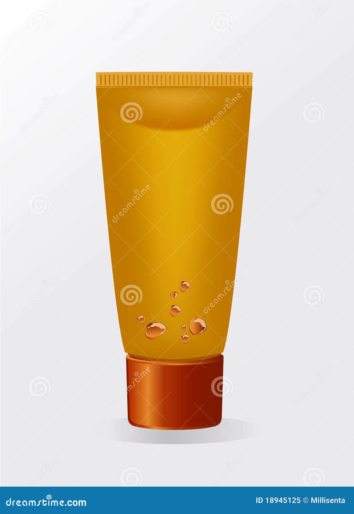 Illustration of a Cosmetic Tube. Stock Vector - Illustration of hygiene ...