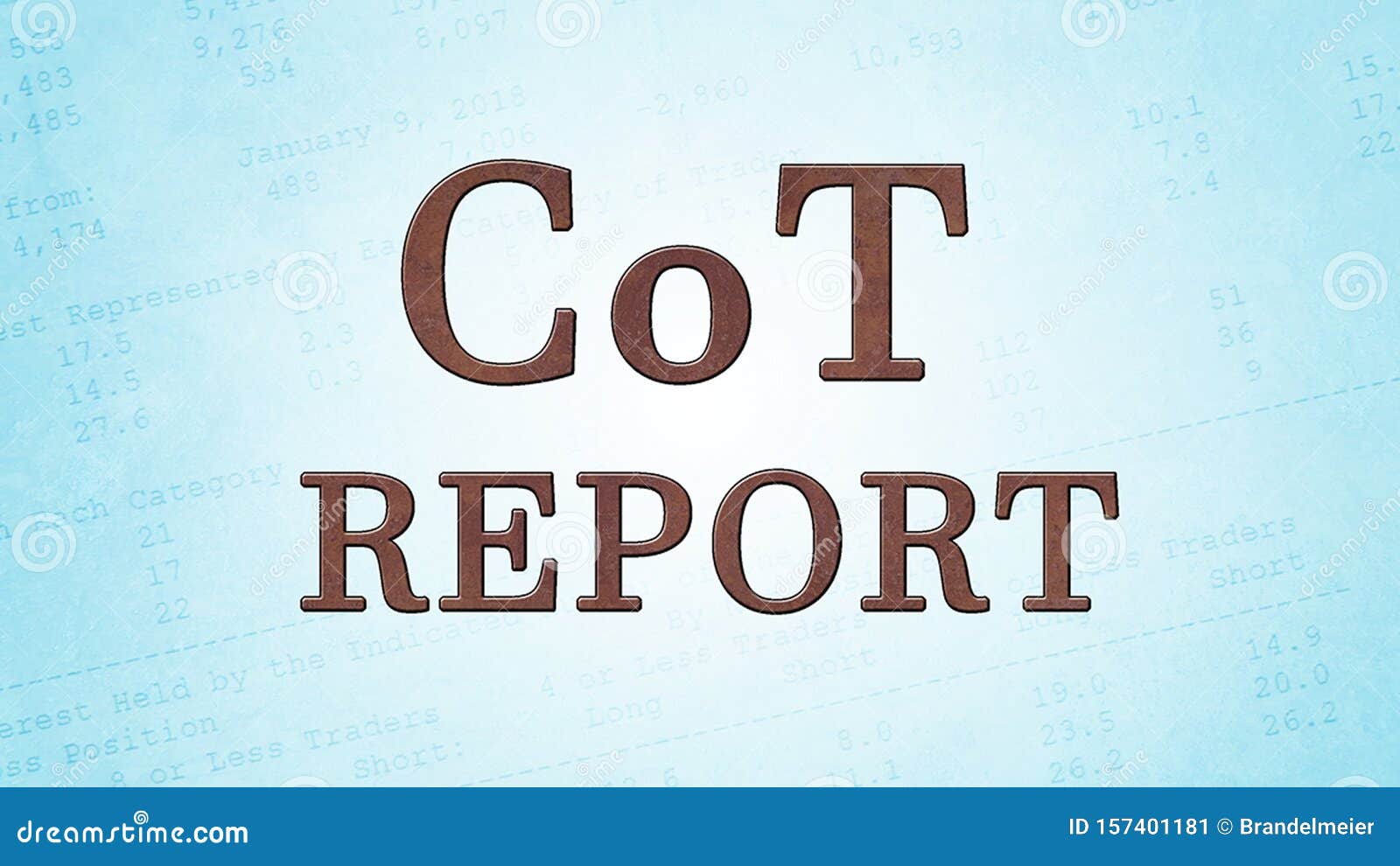 CoT - Report stock illustration. Illustration of commitments - 157401181