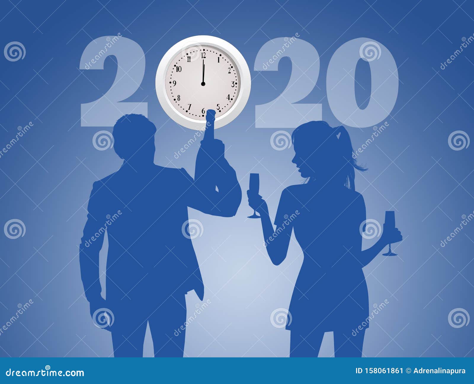 Countdown for the New Year stock illustration. Illustration of bottle ...