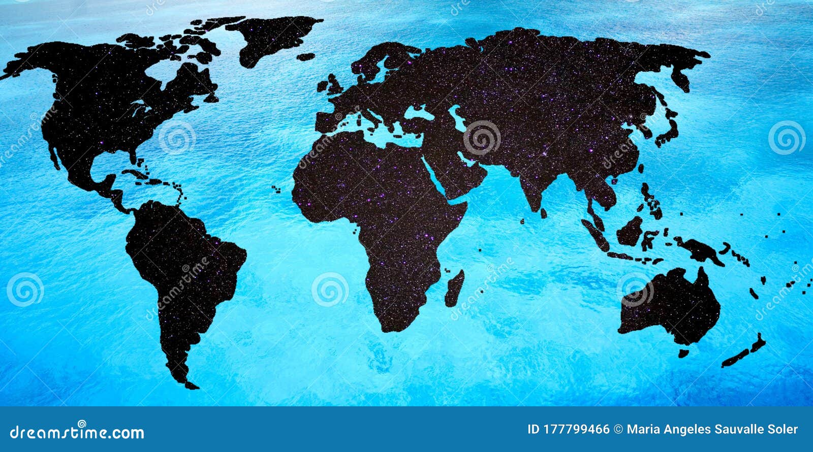 Countries in the water. stock illustration. Illustration of oceans ...