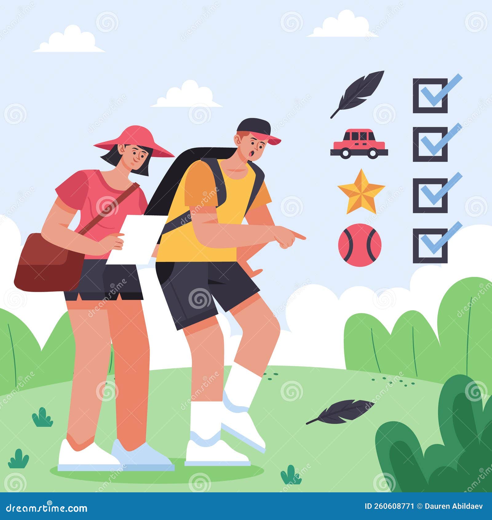 Scavenger Hunt, Garden Theme, Different Colorful Pictures For Children ...