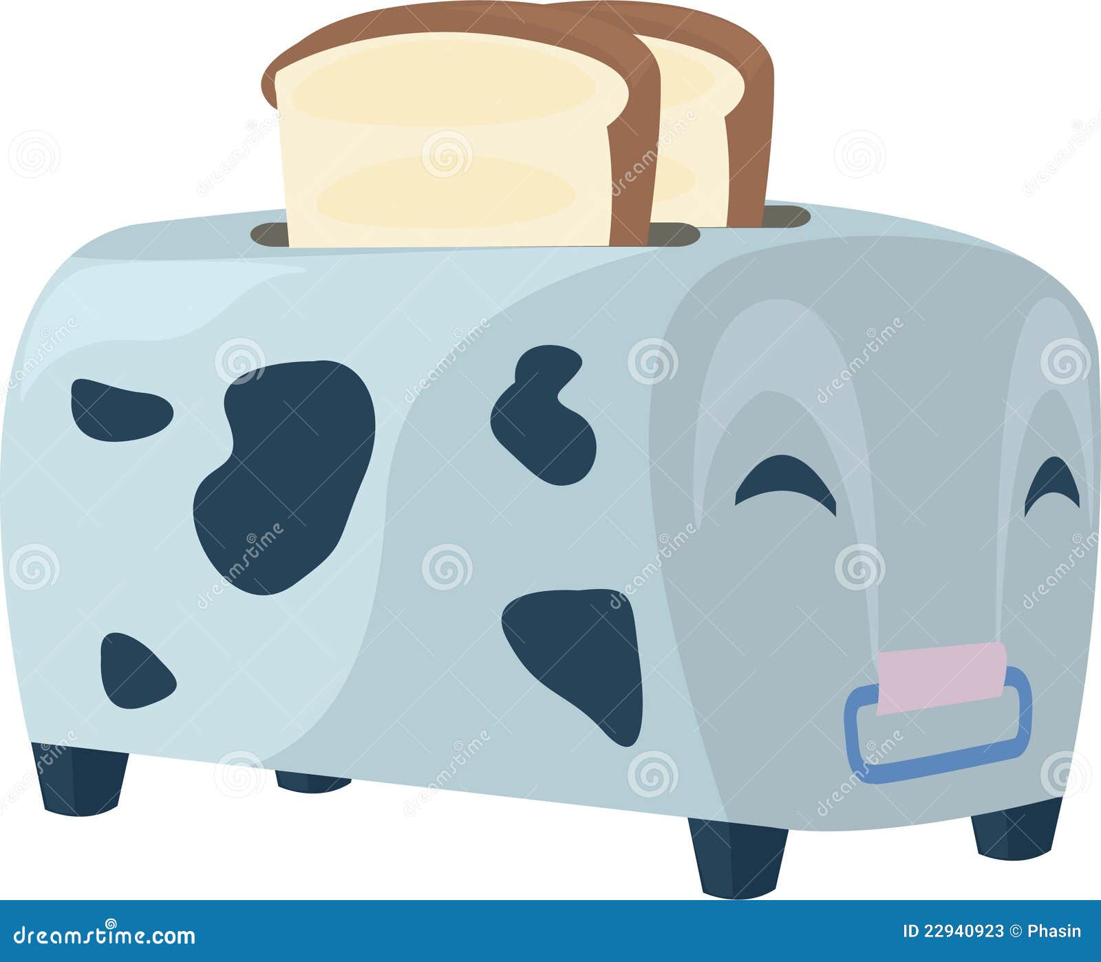 Illustration cow toaster stock vector. Illustration of heat - 22940923