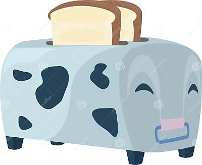 Illustration cow toaster stock vector. Illustration of heat - 22940923