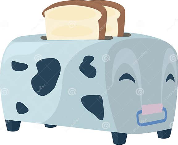 Illustration cow toaster stock vector. Illustration of heat - 22940923