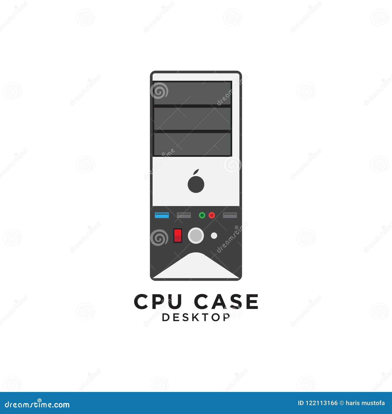 CPU Case Graphic Design Template Stock Vector - Illustration of ...