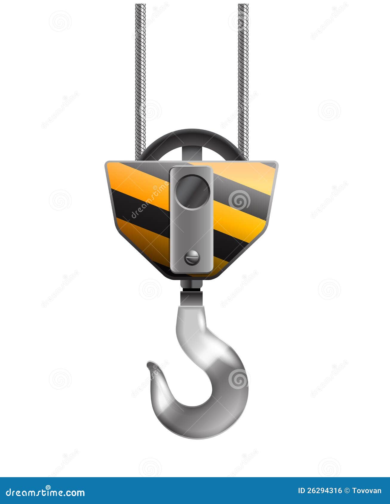 Illustration of the Crane Hook Stock Vector - Illustration of iron ...