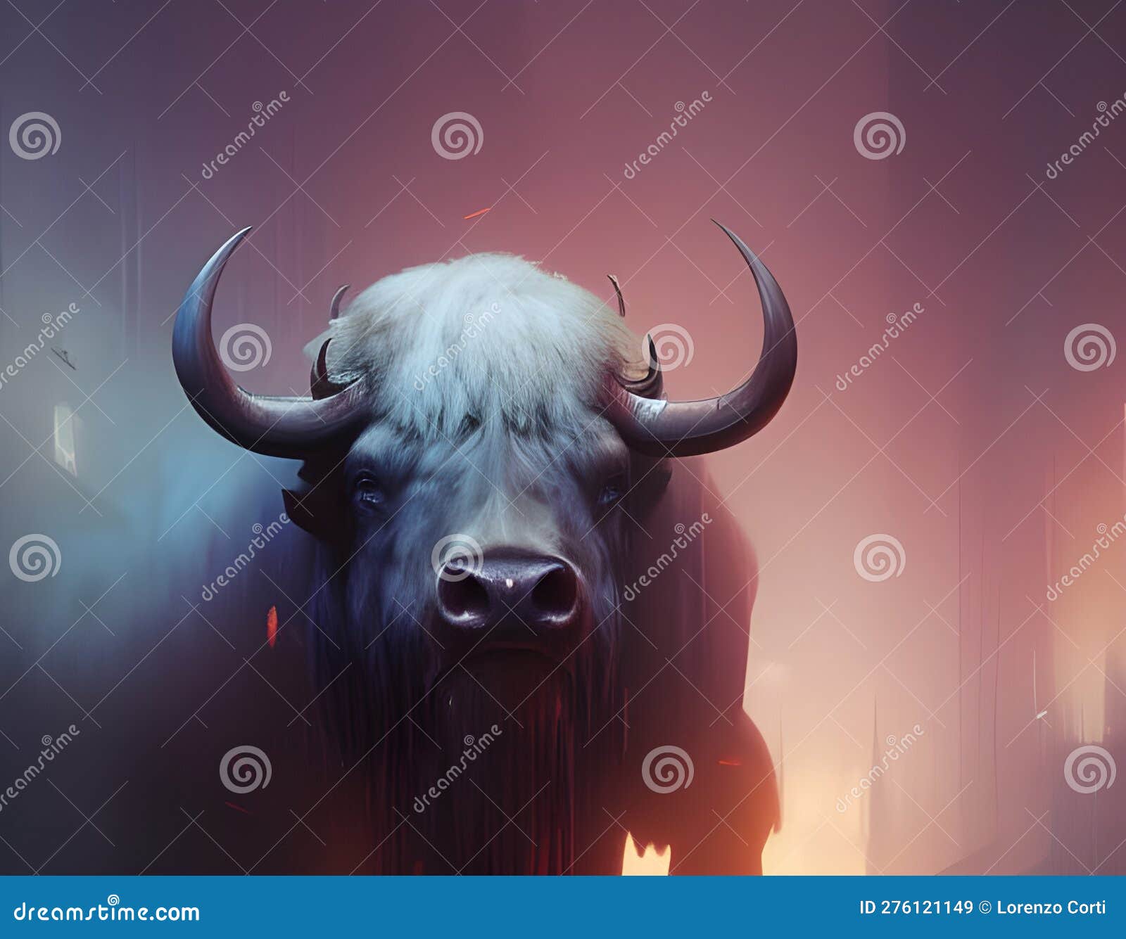 White Bull stock illustration. Illustration of artificial - 276121149