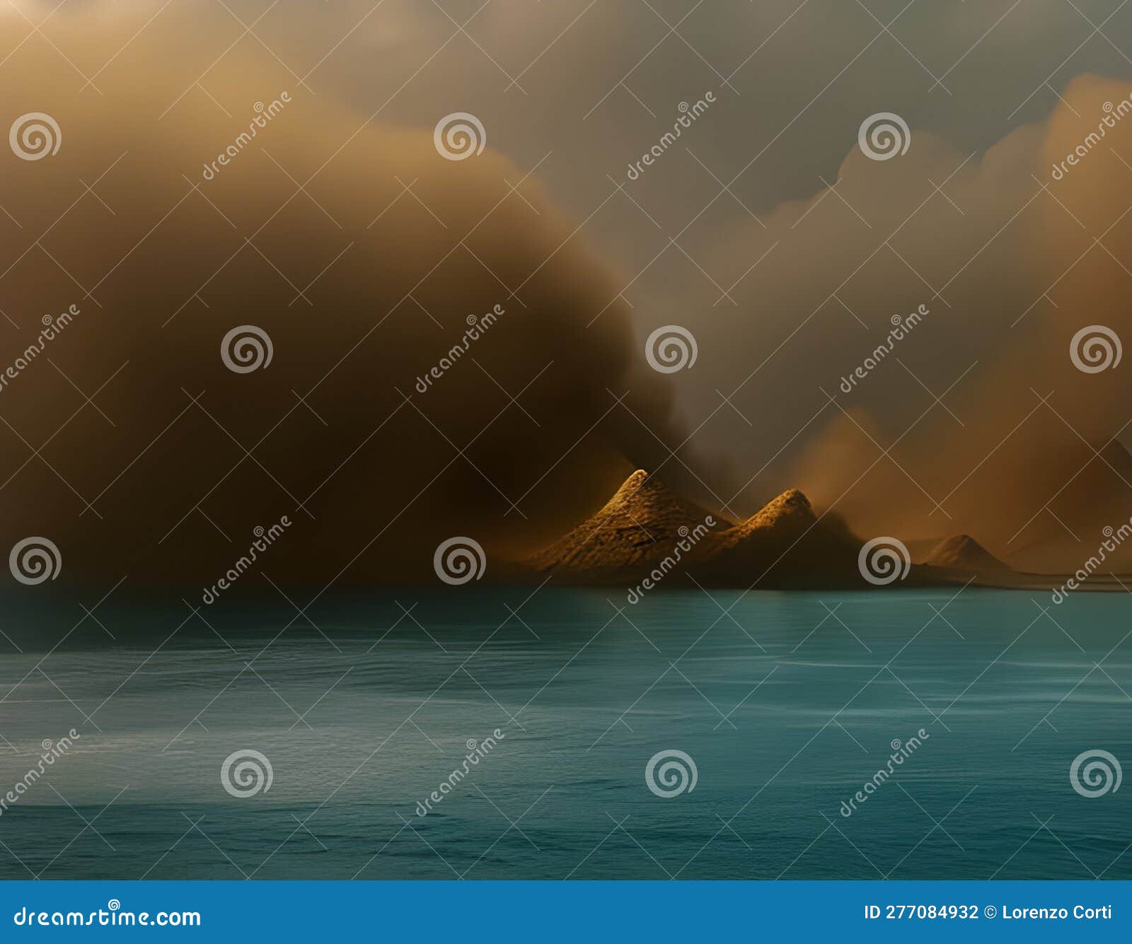 Sandstorm stock illustration. Illustration of dusk, evening - 277084932