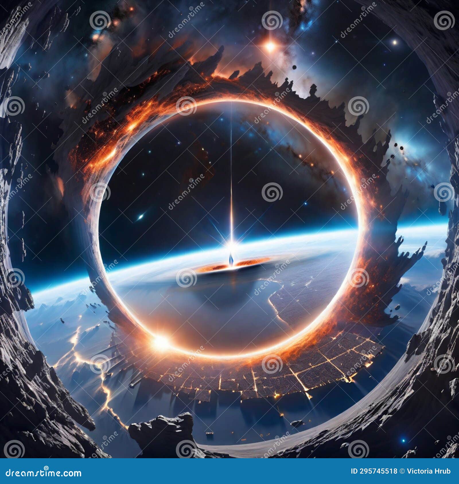 Illustration, Explosion in Space Stock Illustration - Illustration of ...