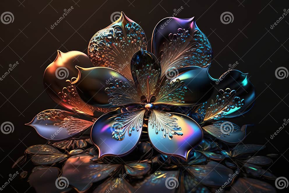 Illustration of Creative Manipulation of the Pearly Objects Stock ...