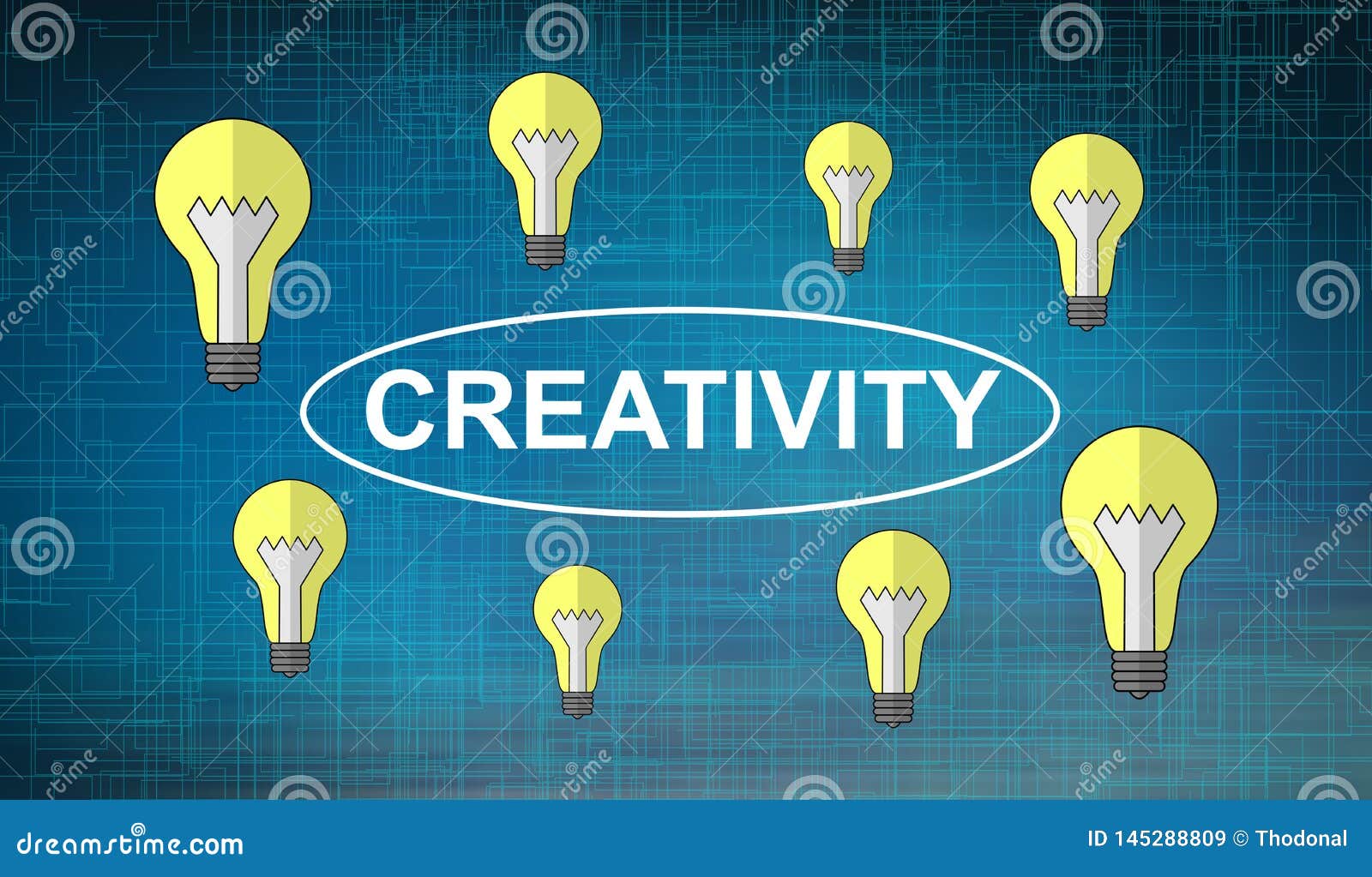 Concept of creativity stock illustration. Illustration of imagination ...