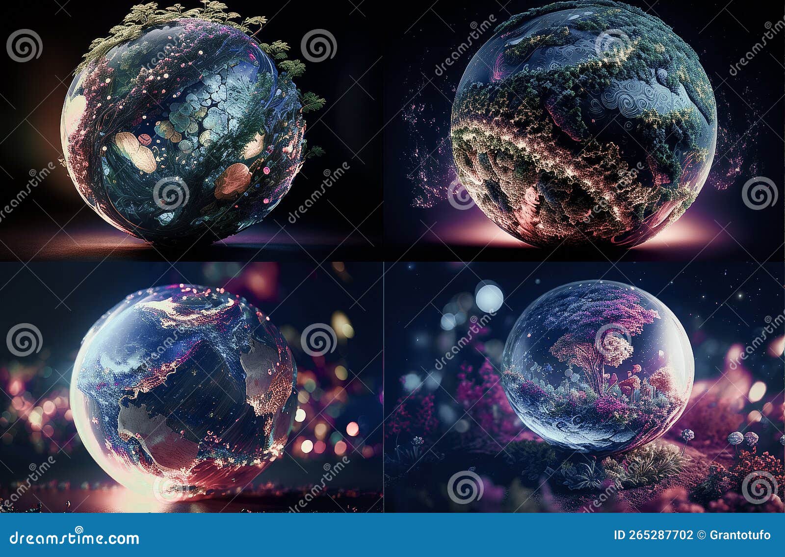 World balls stock illustration. Illustration of decoration - 265287702