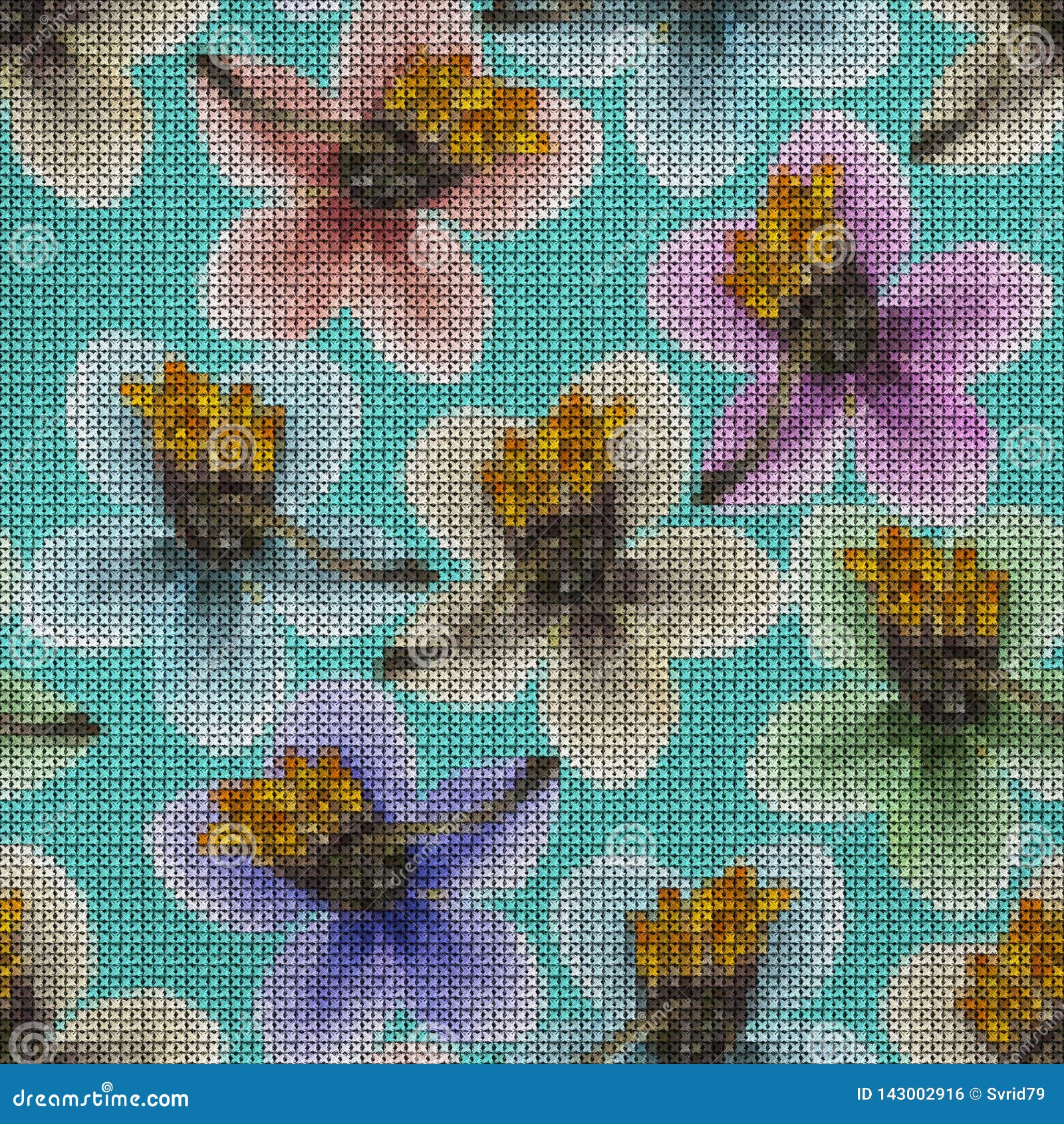 Pyrola. Illustration, Texture Of Flowers. Seamless Pattern For ...