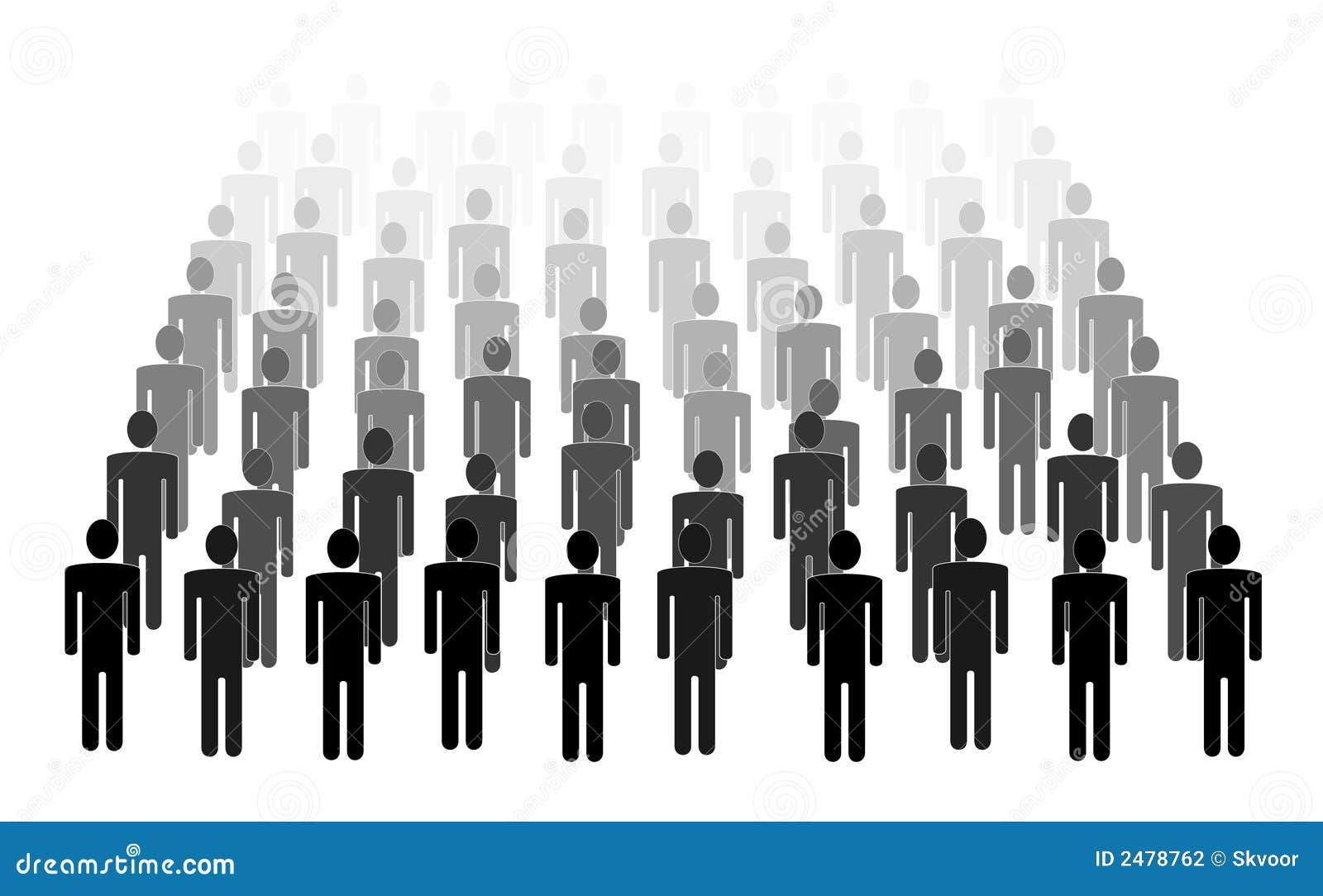 Illustration of crowd stock illustration. Illustration of people - 2478762