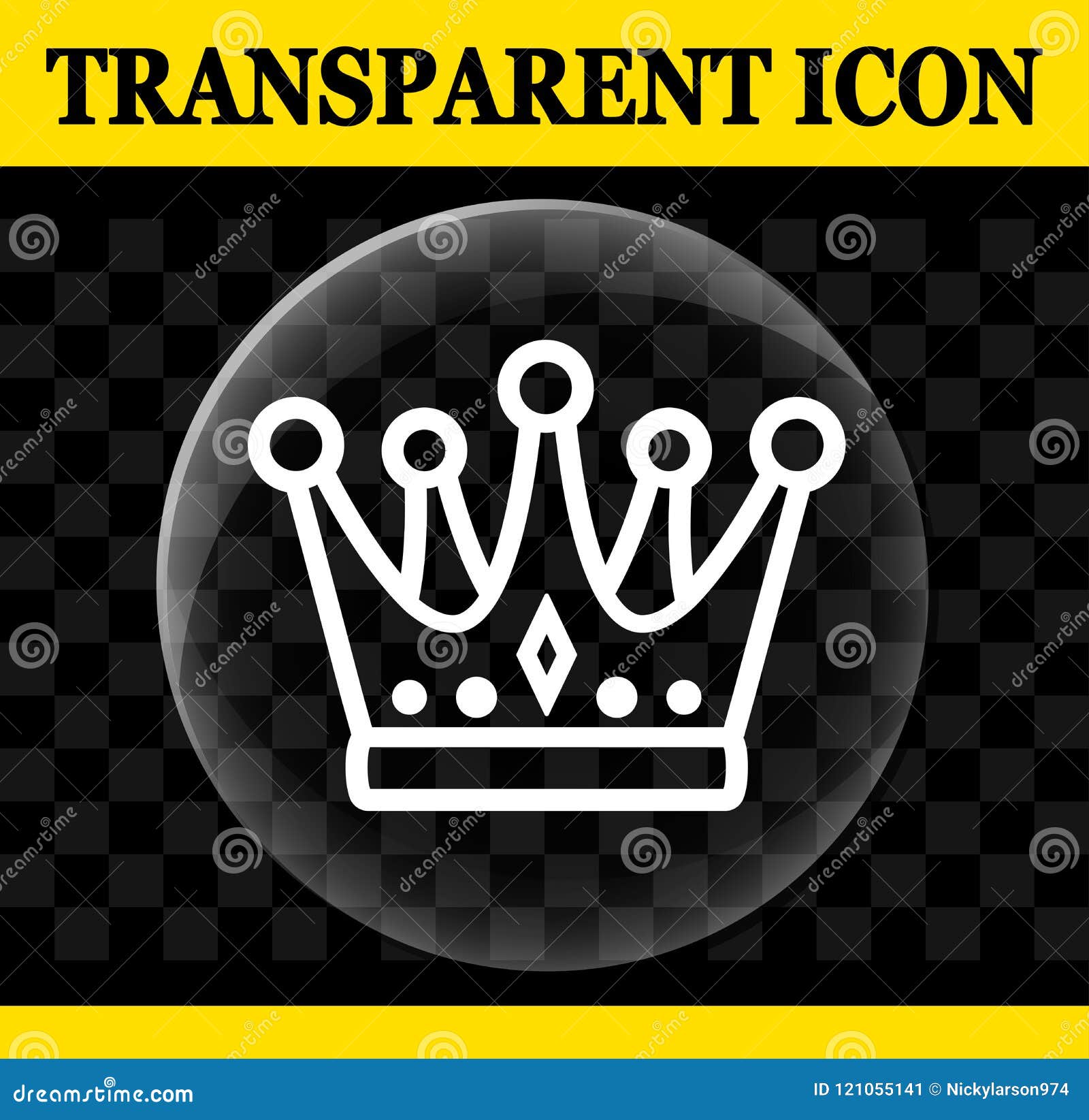Crown Vector Circle Transparent Icon Stock Vector - Illustration of ...