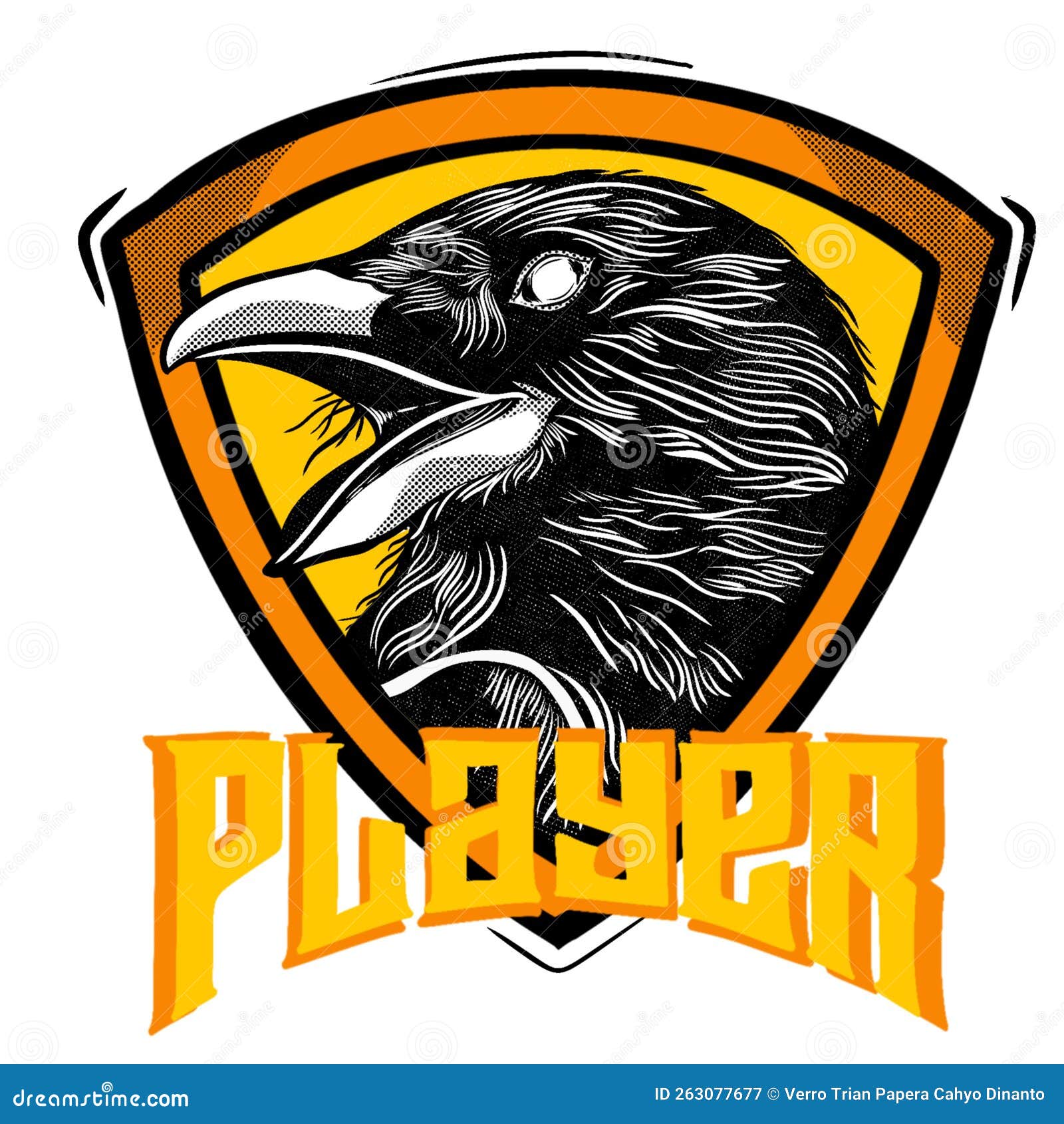 Illustration Crows Logodesign Stock Illustration - Illustration of ...