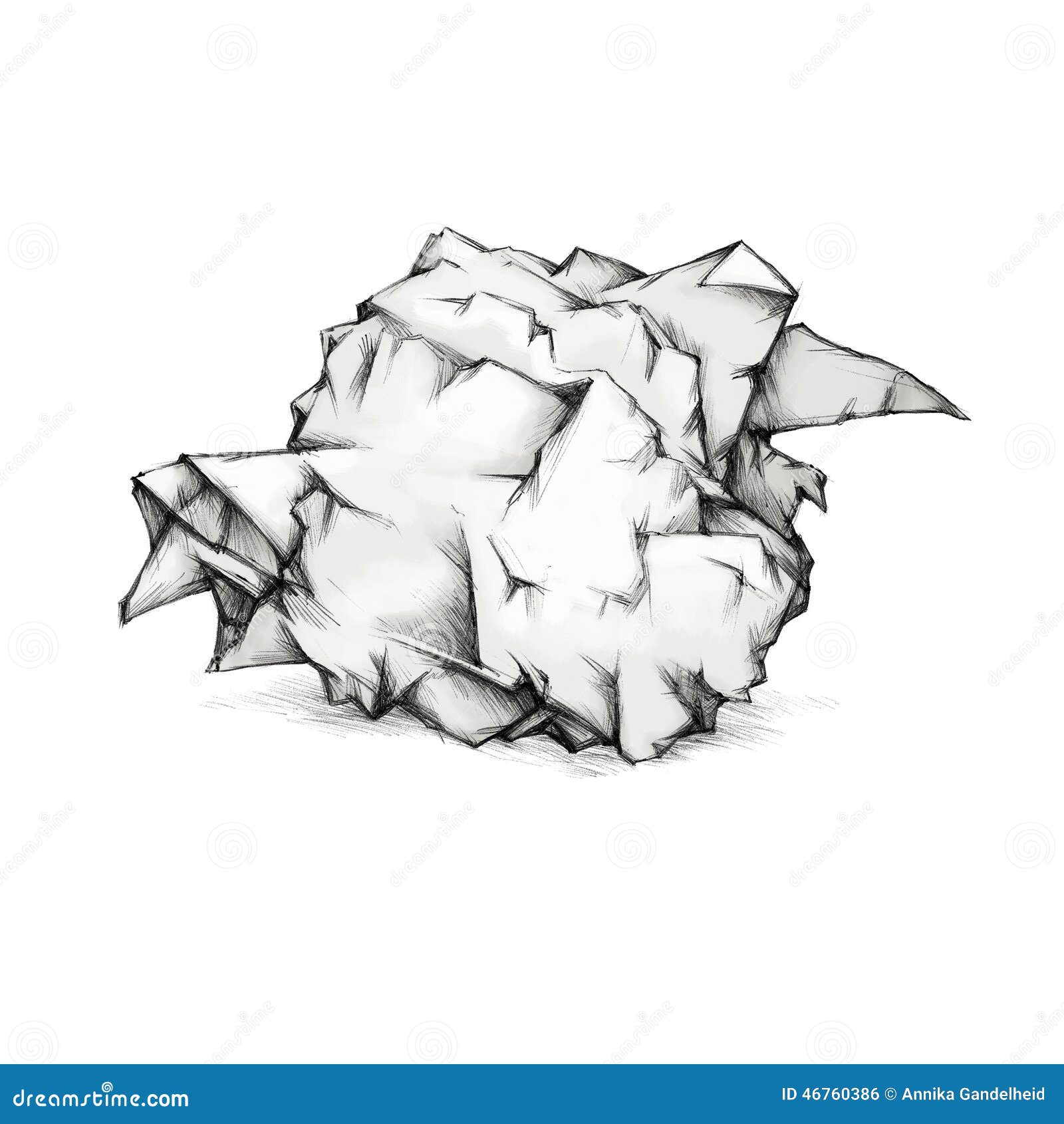 Illustration Of Crumpled Paper Royalty-Free Stock Image | CartoonDealer ...