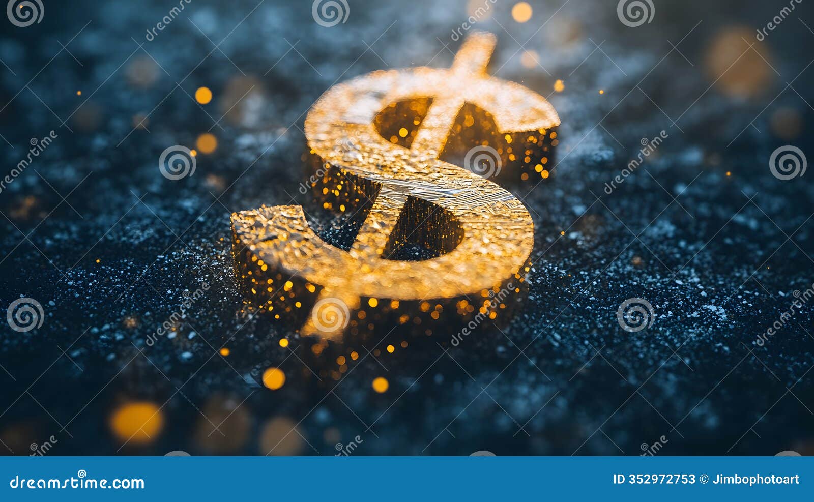 Currency Symbol Being Molded by Power Stock Illustration - Illustration ...
