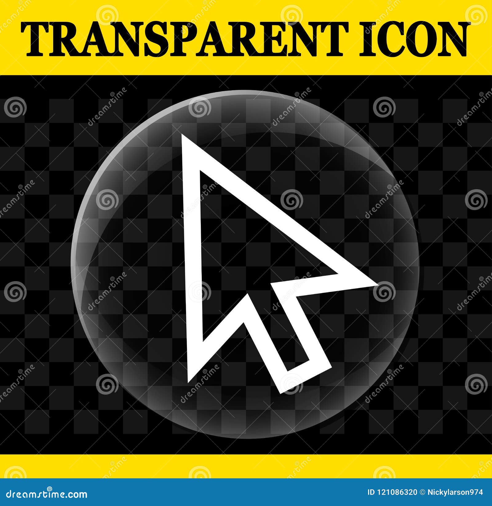 Cursor Vector Circle Transparent Icon Stock Vector - Illustration of ...