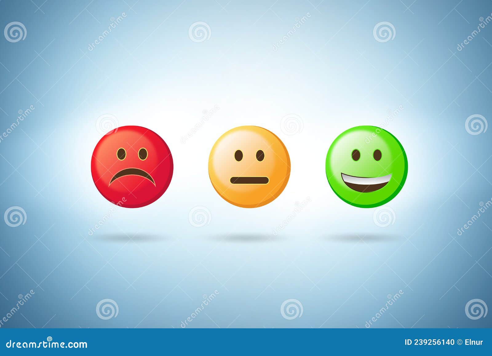 Illustration of Customer Feedback with Faces Stock Illustration ...