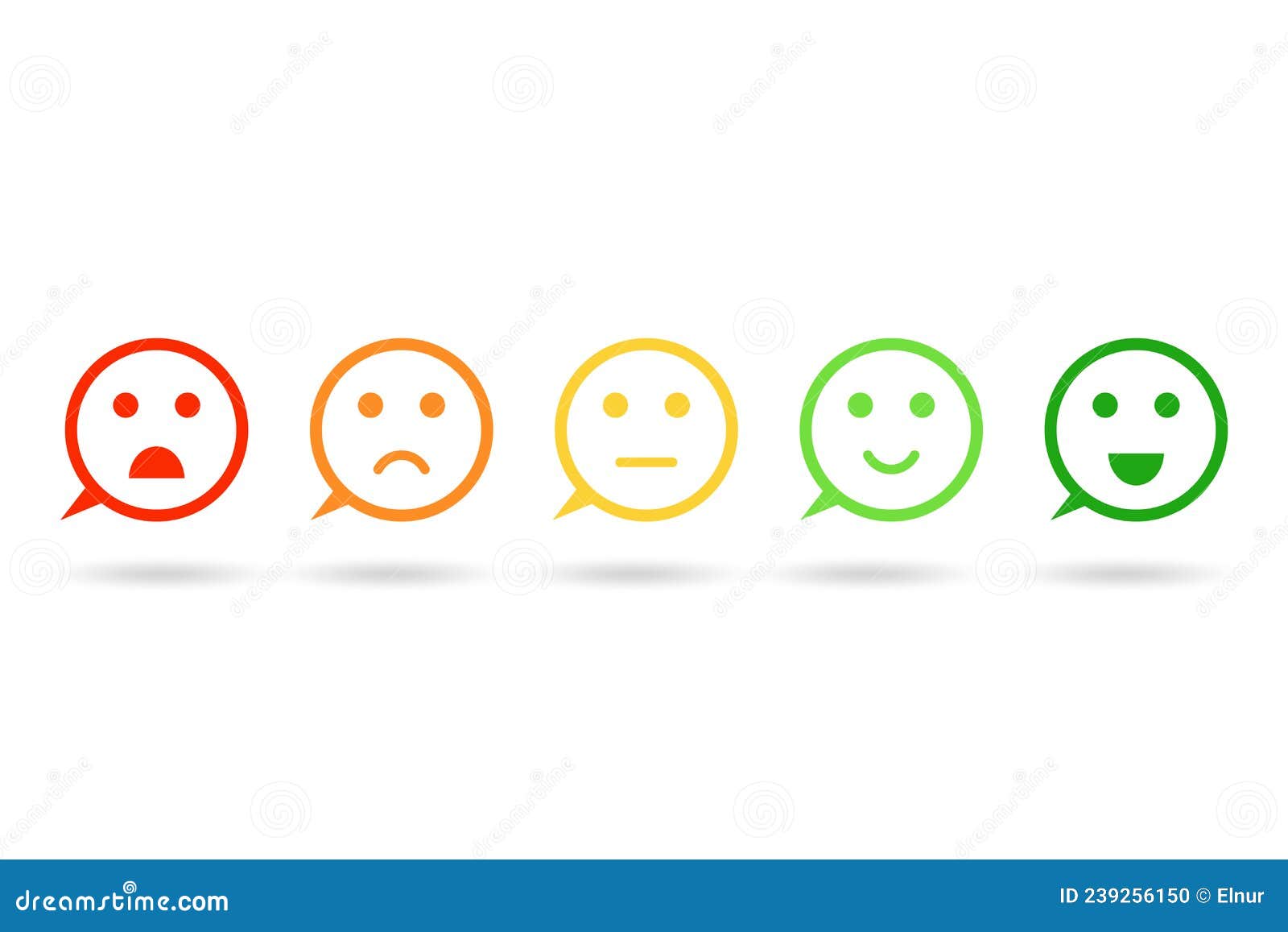Illustration of Customer Feedback with Faces Stock Illustration ...