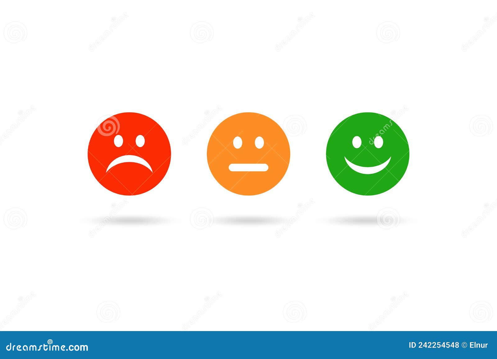 Illustration of Customer Feedback with Faces Stock Illustration ...