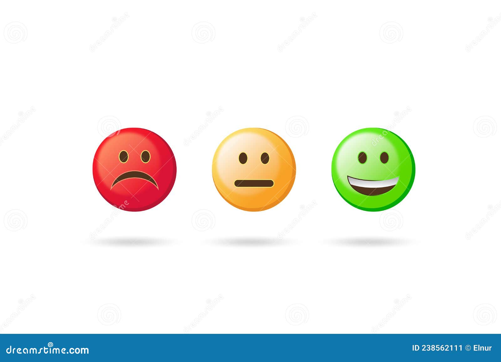 Illustration of Customer Feedback with Faces Stock Illustration ...