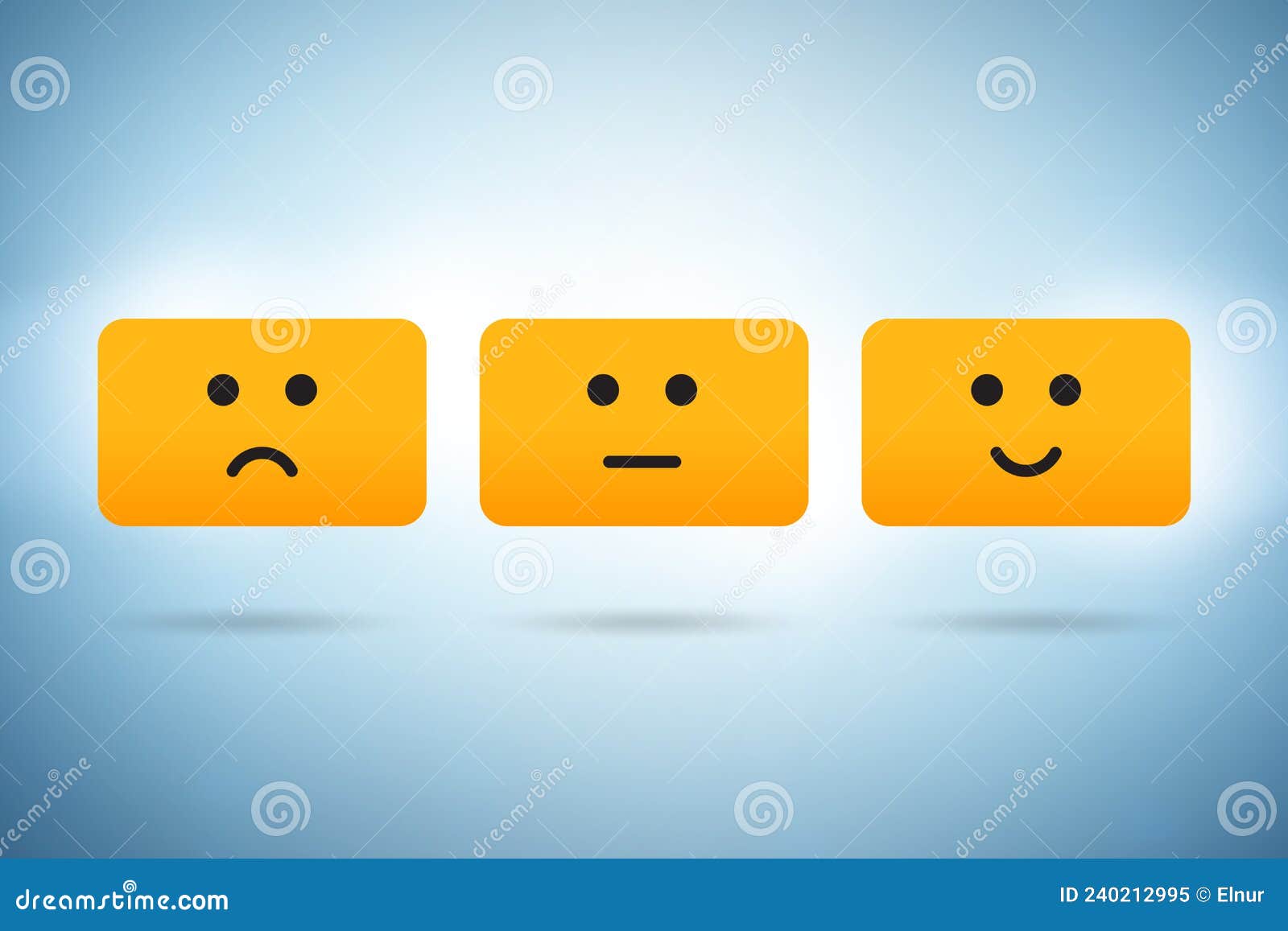 Illustration of Customer Feedback with Faces Stock Illustration ...