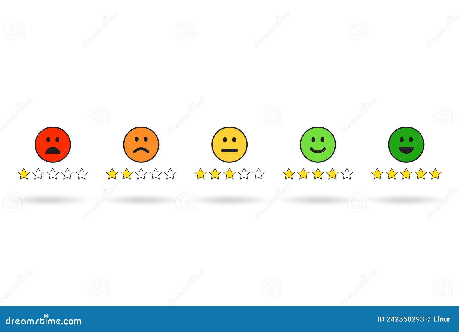 Illustration of Customer Feedback with Faces Stock Illustration ...