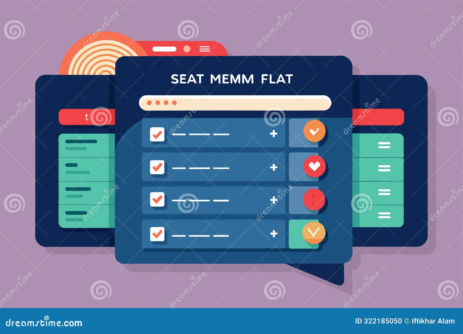 An Illustration Of A Customizable Dropdown Menu With Checkmarks, Plus ...