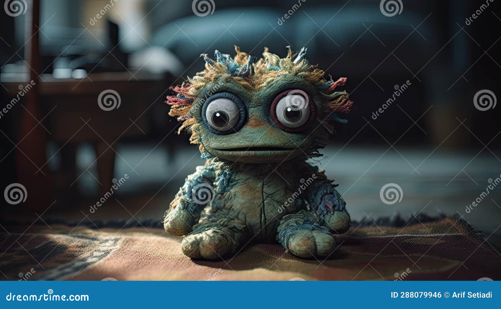 Illustration of Cute and Adorable Monster Mini Dolls Stock Illustration ...