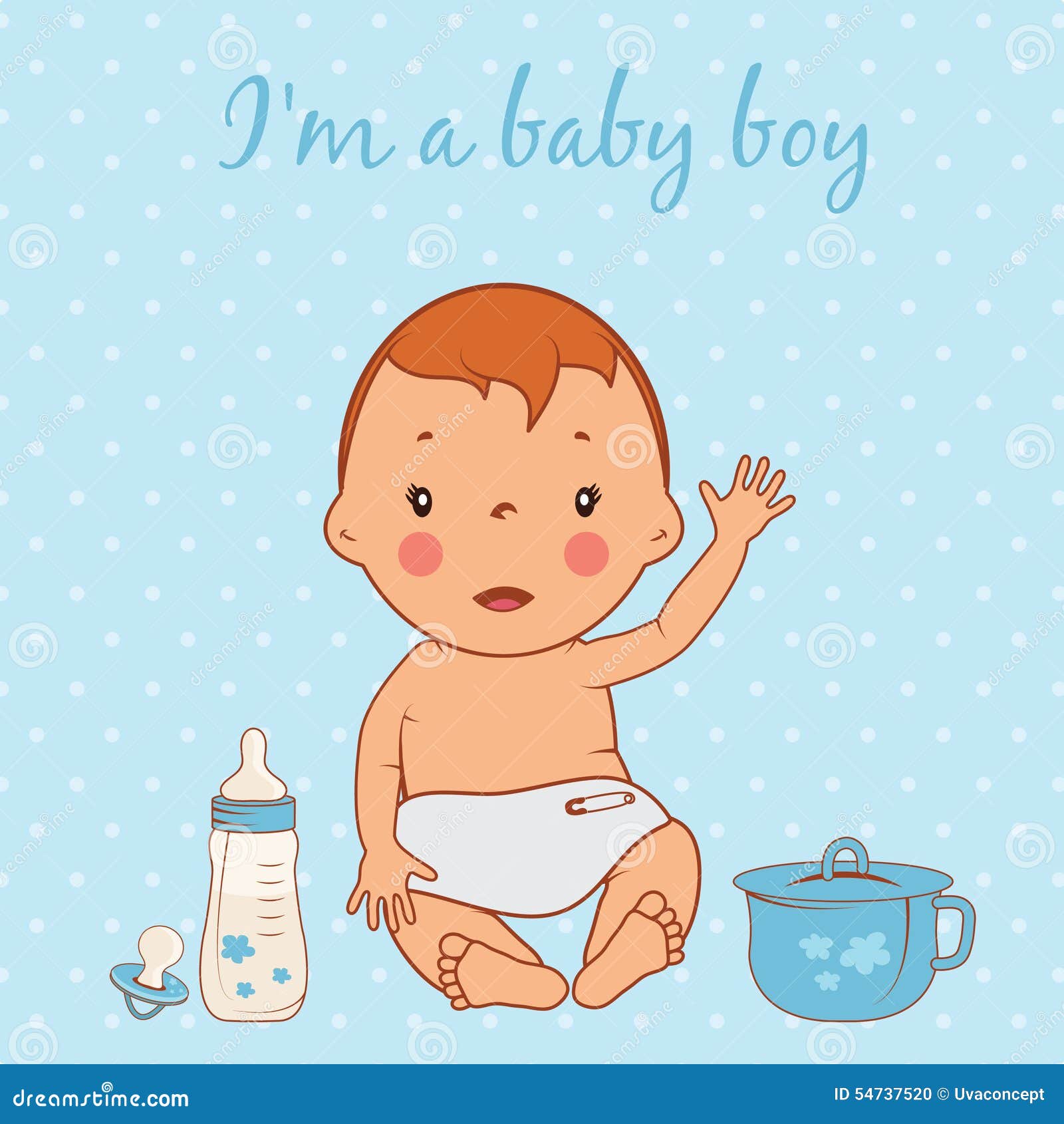 Illustration of Cute Baby Boy Stock Vector - Illustration of girl ...