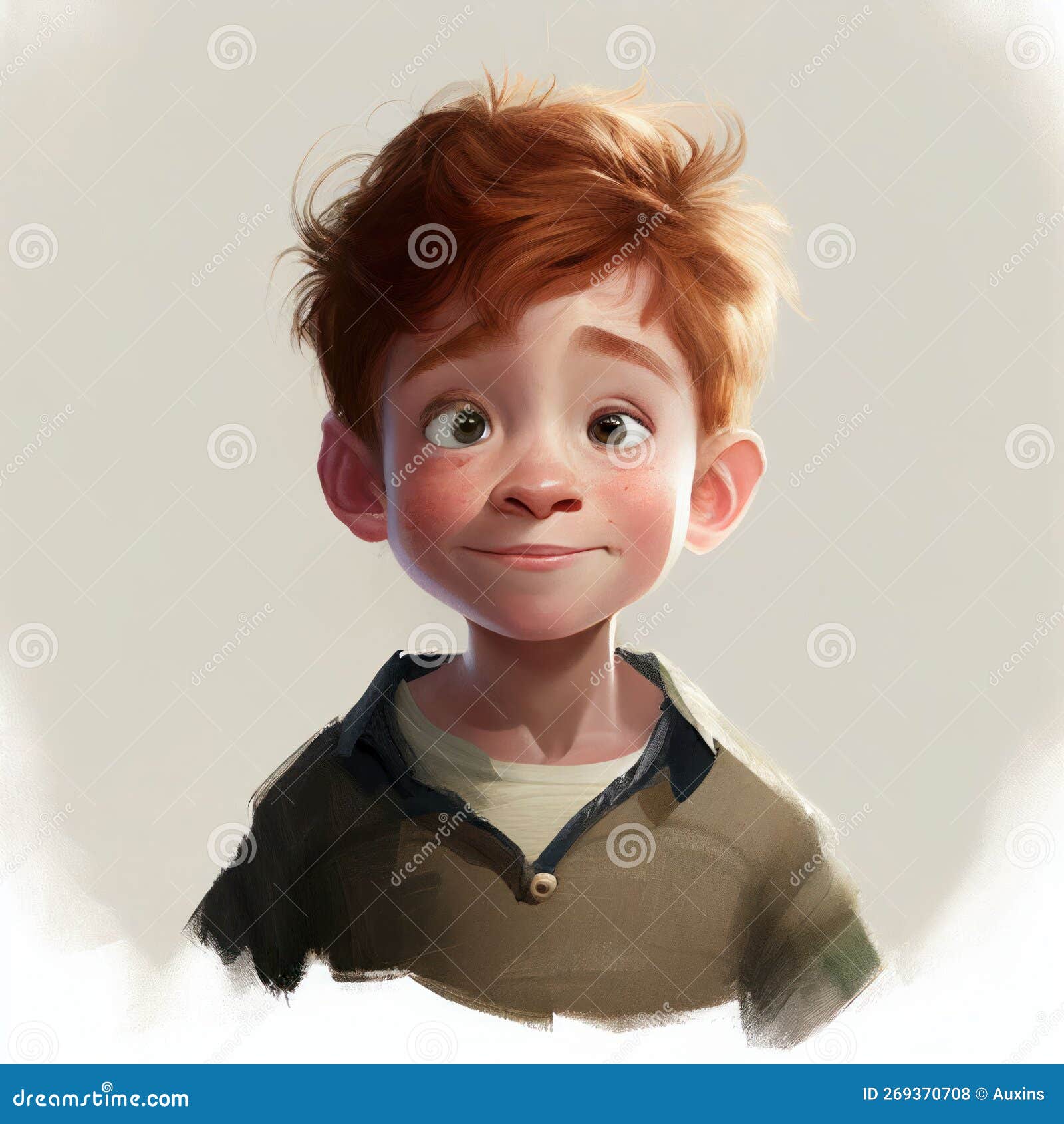 Illustration Cute Boy for Avatar Graphic on White Background Created ...